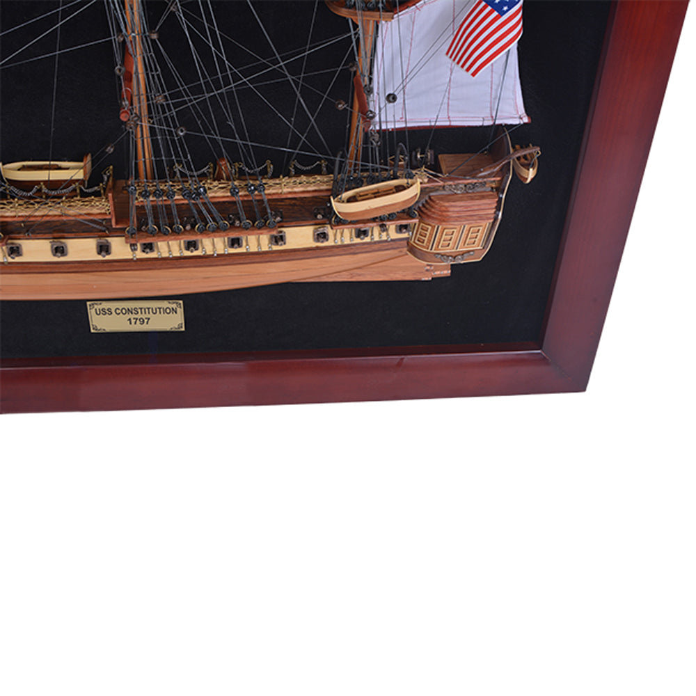 USS CONSTITUTION HALF-SHIP | High-quality | Fully Assembled Wooden Shi ...